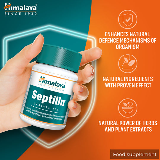 Buy Himalaya Septilin - 100 Tablets | Support Immune System – Himalaya ...