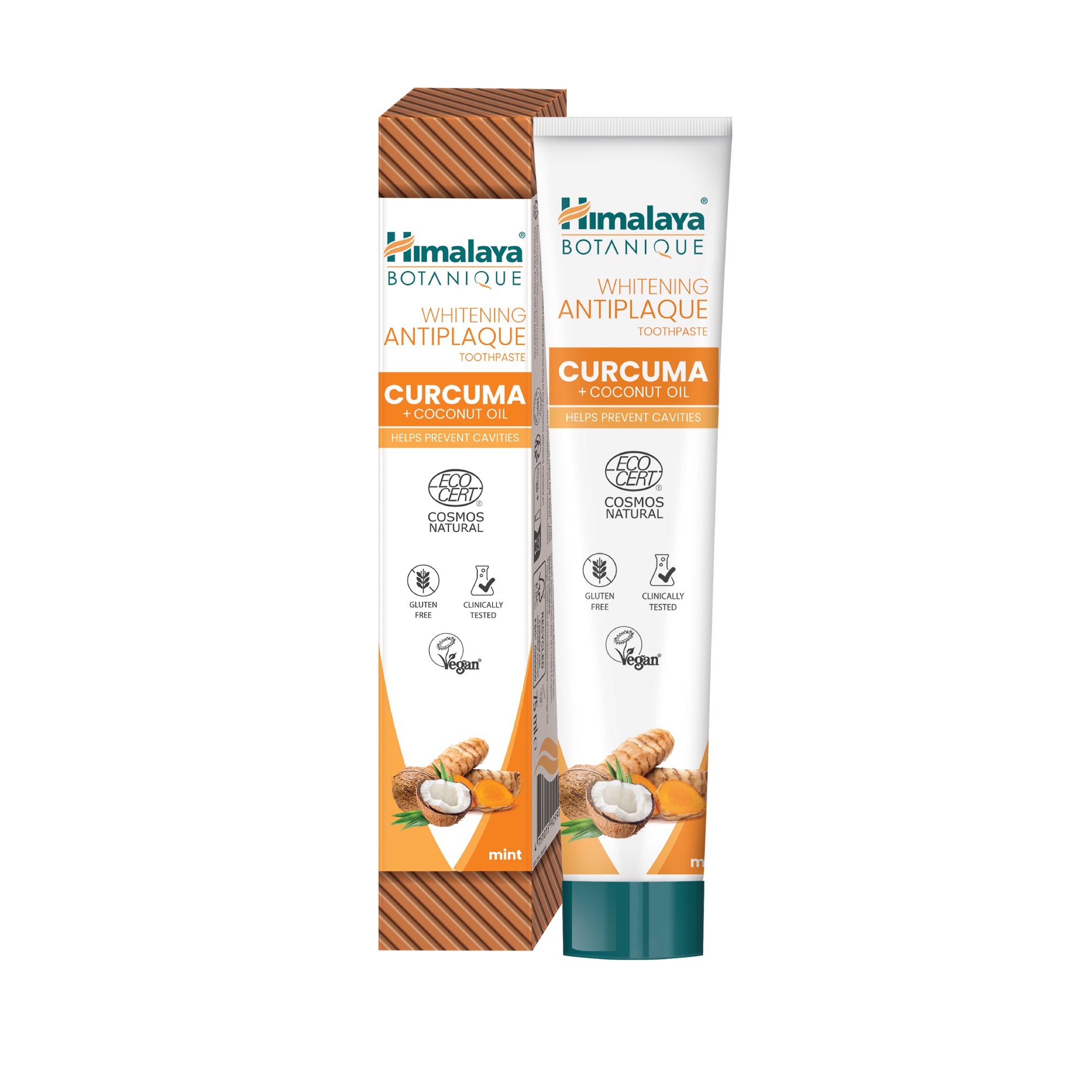Himalaya Botanique Whitening Antiplaque Toothpaste Curcuma + Coconut O ...